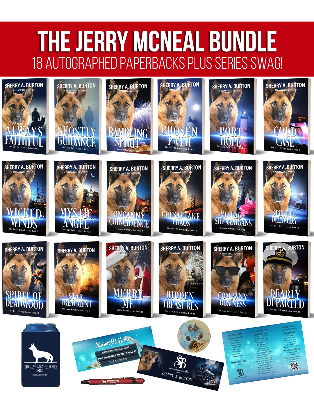 THE JERRY MCNEAL SERIES 18-BOOK AND SWAG BUNDLE (Autographed Set ...